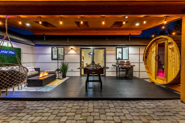 Seatac Modern Luxury Home W/sauna- 5min To Airport - SeaTac, WA