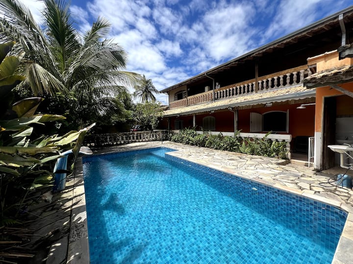 Casa De Praia Com Piscina E Churrasqueira - Caraguatatuba