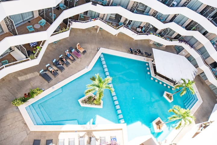 Partial Ocean View & Cozumel/gym/fastwifi/cine - Playa del Carmen