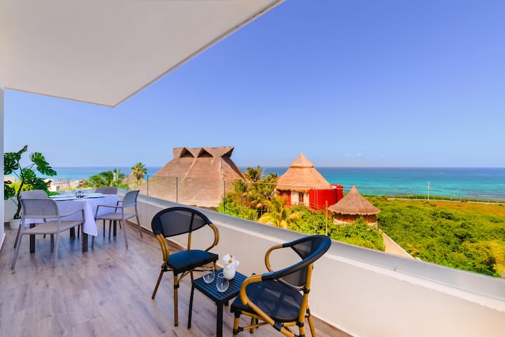 King Apt. With Ocean View At Azulea Isla Mujeres - Isla Mujeres