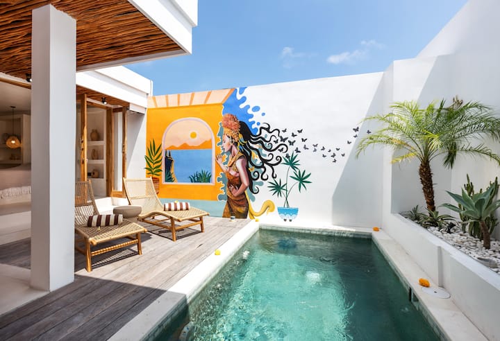 New 1br Seminyak Tropical Retreat Villa–chic Boho - Denpasar