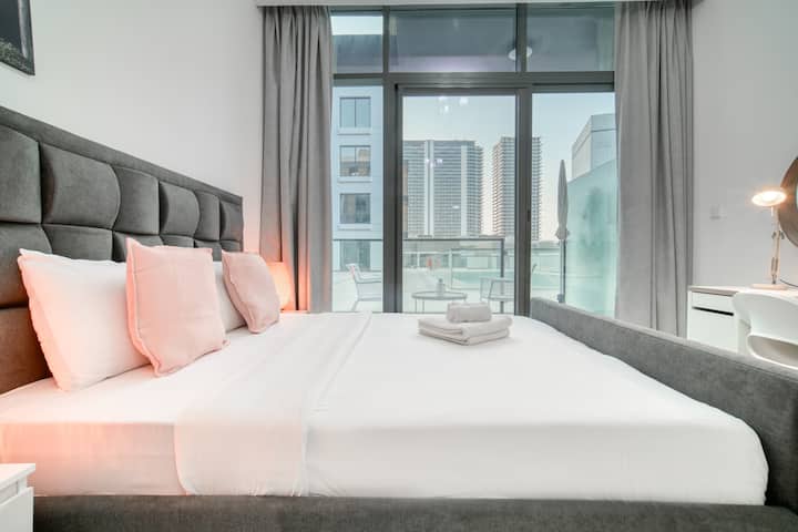 104 Unique Studio, Pool View Serenity Lakes 5, Jvc - Dubai