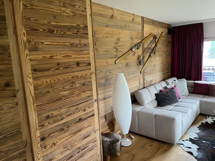 3 1/2 Zimmerwohnung, Cheminée, Terrasse, Parking - Crans-Montana