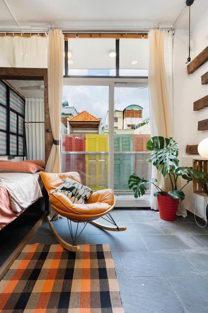 Walkable - Cozy Studio W Bathtub - 5' To Ben Thanh - Ciudad Ho Chi Minh