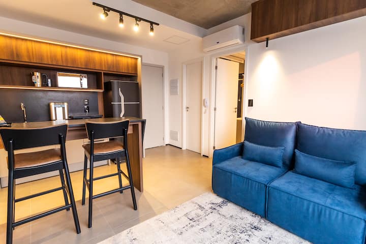 1 Bedroom Jardins 22nd Floor With Sofa Bed + Rooftop - Sao Paulo