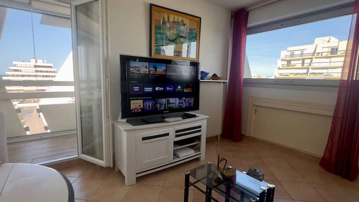 Le Clair Horizon-vue Mer-clim-wifi-garage - La Grande-Motte