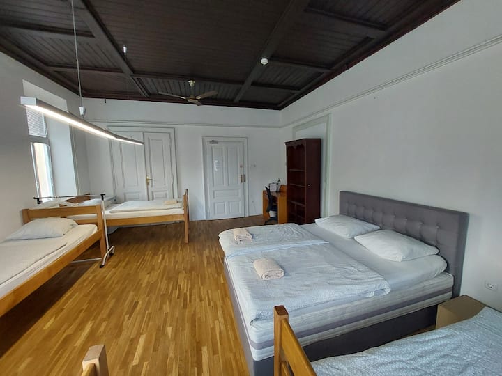 Natalie - Room For 6 With Private Bathroom - Ljubljana