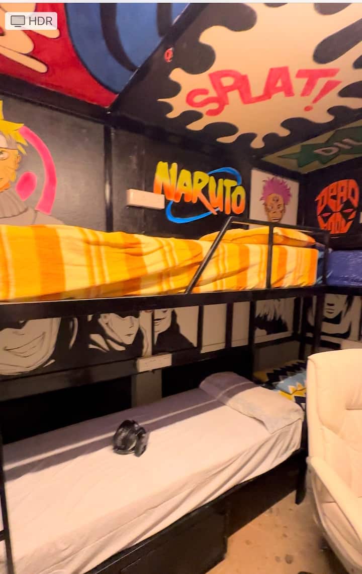 Nikhils Haven - Anime Neon Room - Varkala