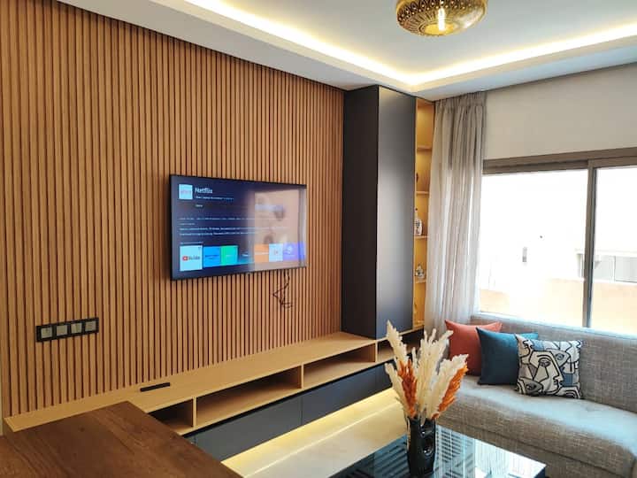 Amazing Light-filled Apt W/ Pool In A-k Boulevard - Marokko