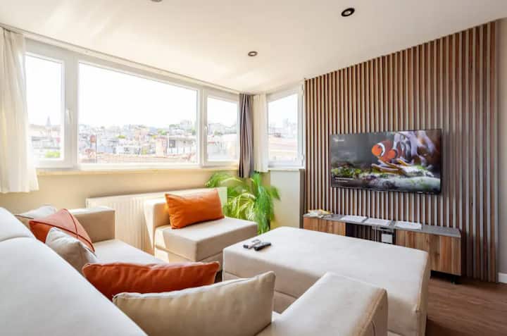 2 Br Terrace Apartment W/galata View Vibe Amazing - Isztambul