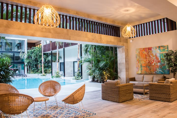 Downtown 2 Bdr Penthouse With Jacuzzi & Terrace - Playa del Carmen