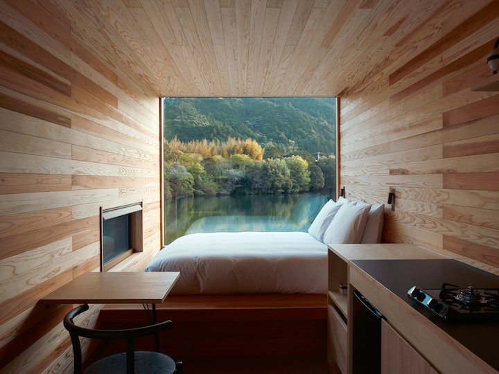 高知空港から車で30分-湖畔に佇む一棟貸し宿-【asebi】 - Kochi