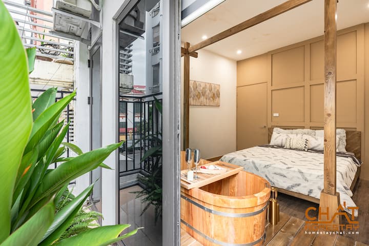 Rustic Roots & Tub•2br Calm &Cozy Near Old Quarter - Hanói