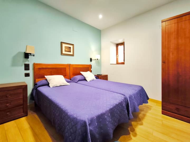 Deux Lits Simples / Salle De Bain Privée - Bleu - Segovia