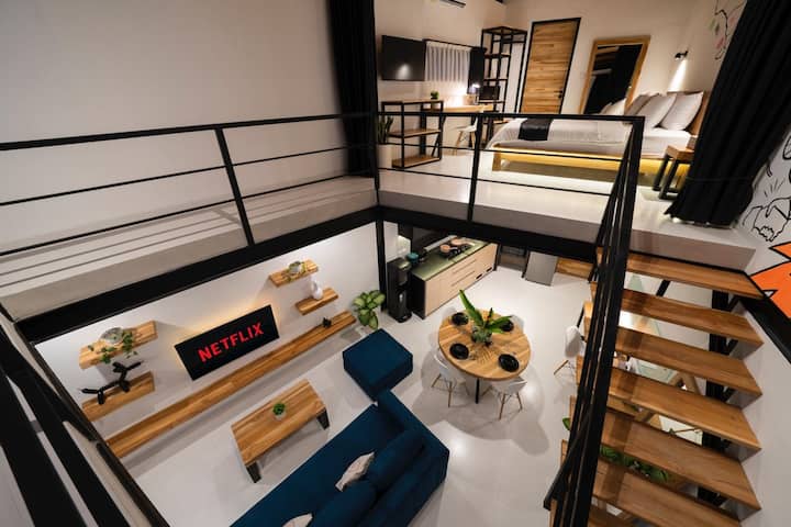 Chic Copenhagen Modern Loft Nearby Echo Beach - Canggu