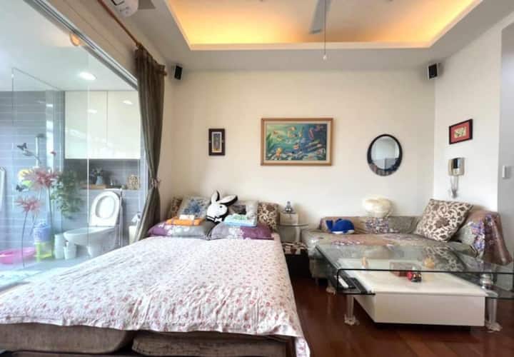 五星級觀光會館眺望無敵山河景觀專屬養生  
黃金美人湯溫泉套房 - Tamsui District