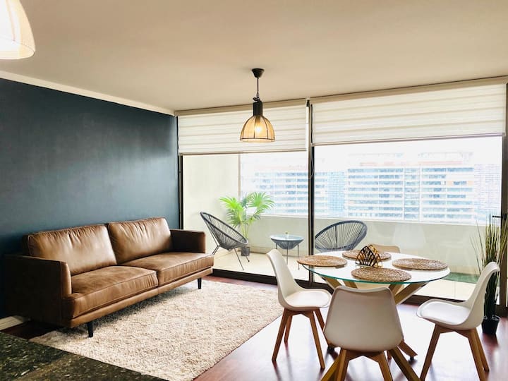 Departamento Moderno A Pasos De Mall Parque Arauco - Las Condes