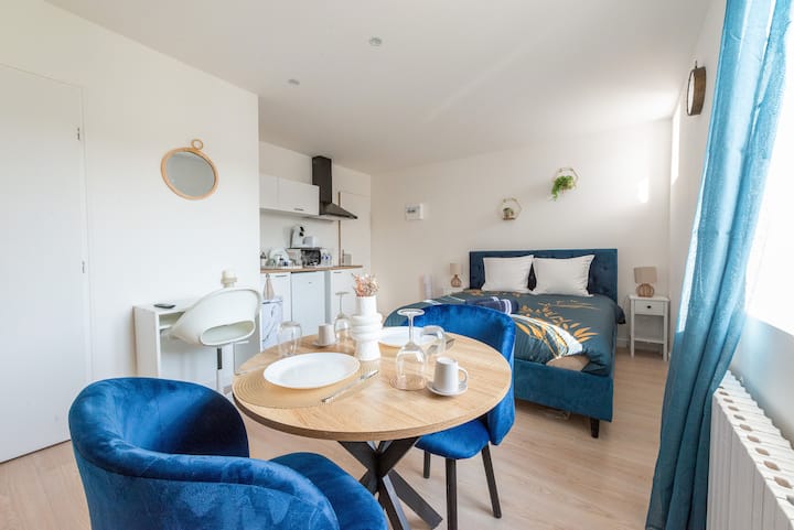 Joli Studio Chic Et éPuré – Cité Des Congrès - Saint-Amand-les-Eaux