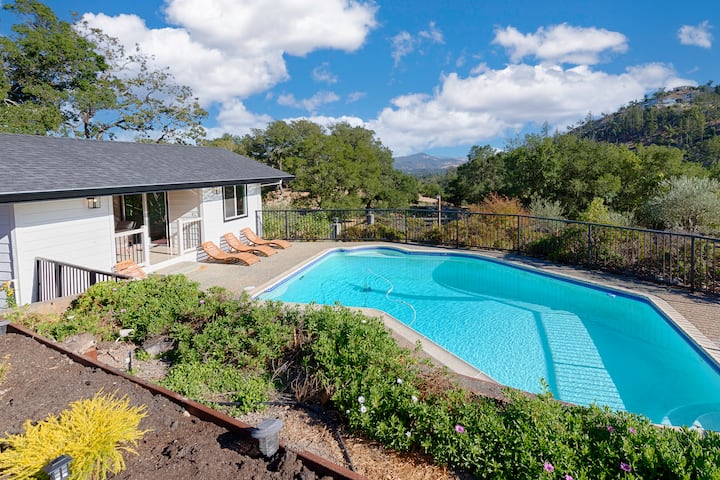 Wine Country Retreat W/ Private Pool - Sleeps 8 - Santa Rosa, CA
