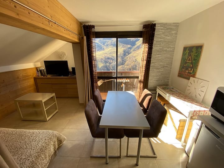 Studio 4pers Vue Montagne Dernier éTage Bord Piste - Savoie