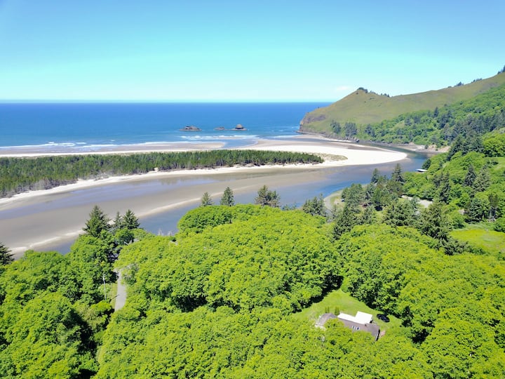 River/oceanview Cabin - Unesco Biosphere Oasis - Lincoln City, OR