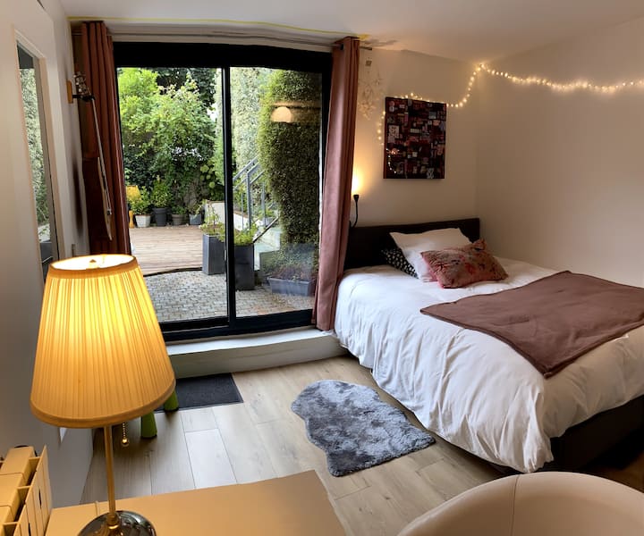 Chambre & Sdb Privées Sur Jardin - Colombes