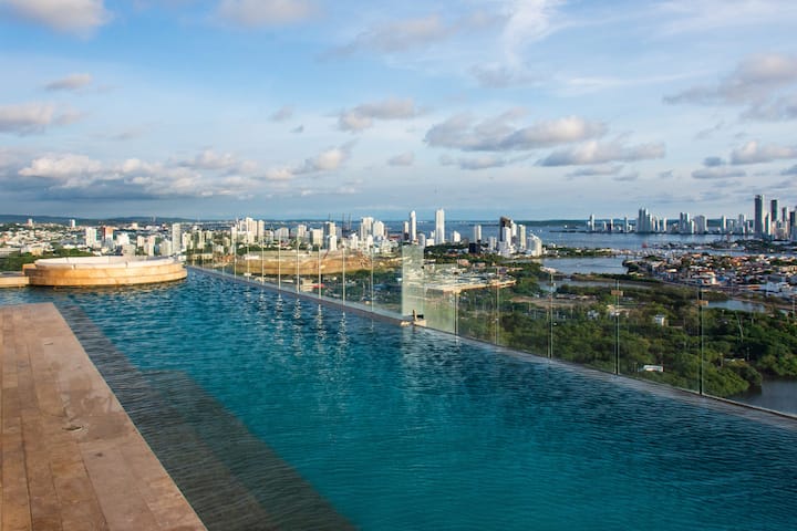 Cartagena Skyview Luxury: 1br Apt Near Downtown - Cartagena