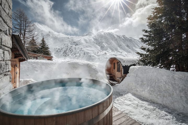 15 Pax-  Catered Chalet Chardonnet- Hot Tub/sauna - Tignes