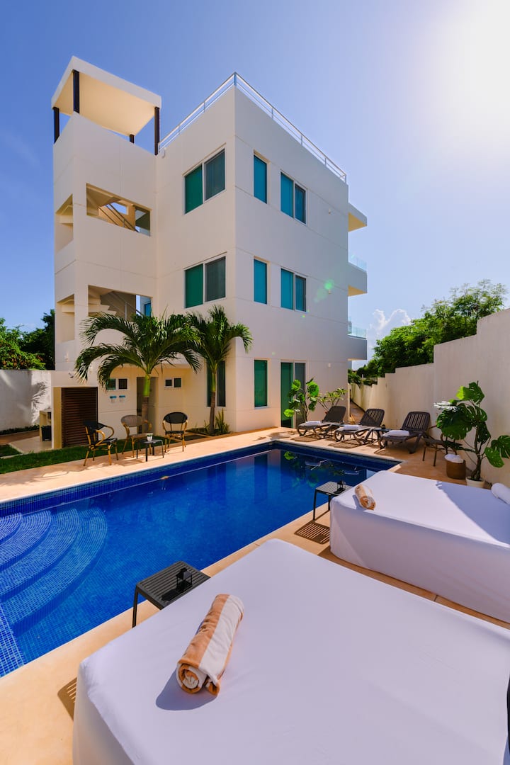 King Apt. With Garden View At Azulea Isla Mujeres - Isla Mujeres