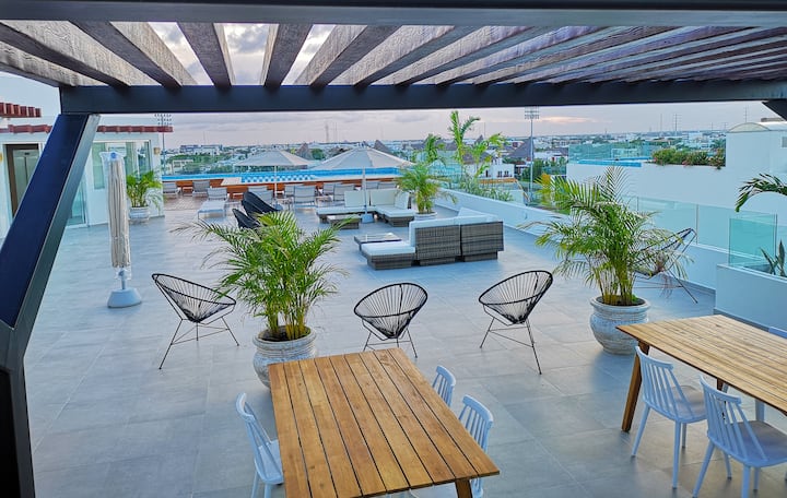 Amazing Apartment, Top Location,wi-fi, Roof Pool - Playa del Carmen
