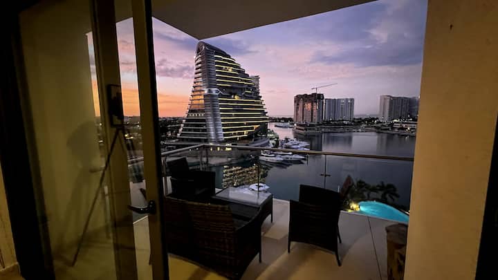 Top/2br/vistas Al Mar De Millón De Dlls/balcón/zh - Cancún