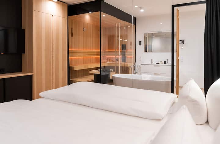 Apartment Mit Sauna, Luxusbad Und Kamin - Oberstaufen