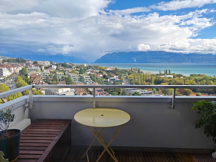 Magnifique Grand Appartement Vue Lac Léman & Alpes - Losanna
