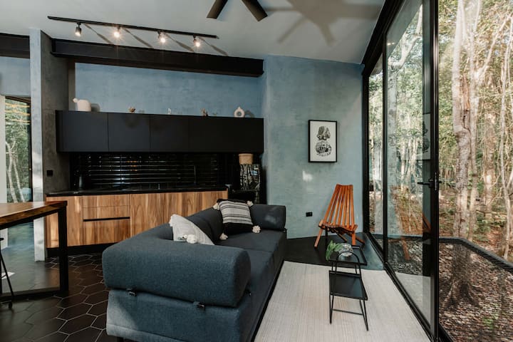 Luxury Glass Bungalow #5 In Jungle - Puerto Morelos