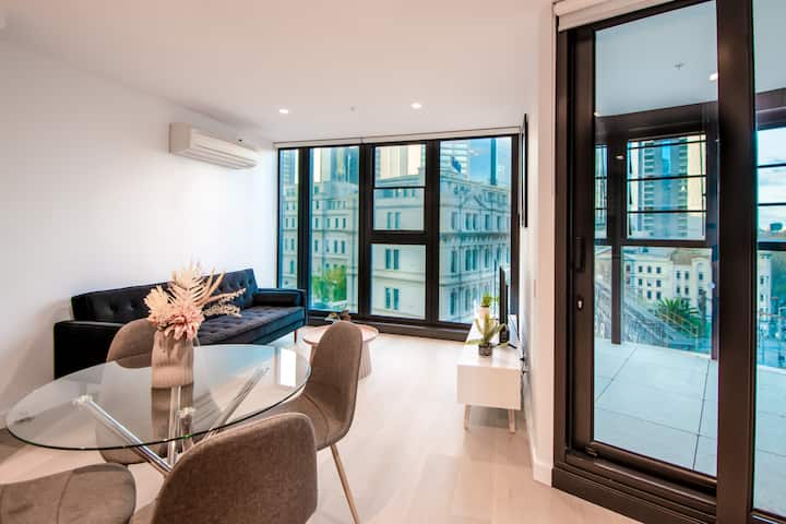 Amazing City View Yarra River Free Parking 2br - Melbourne
