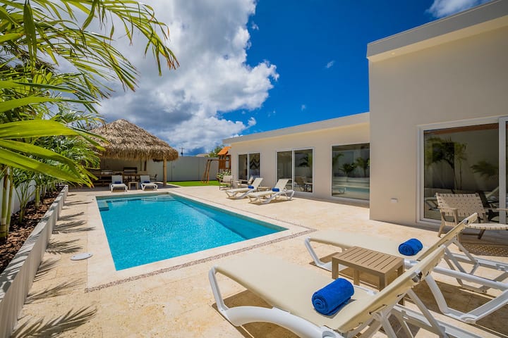 3 Min ->Eagle Bch|pool|bbq Kitchen|playgrnd|chess - Aruba