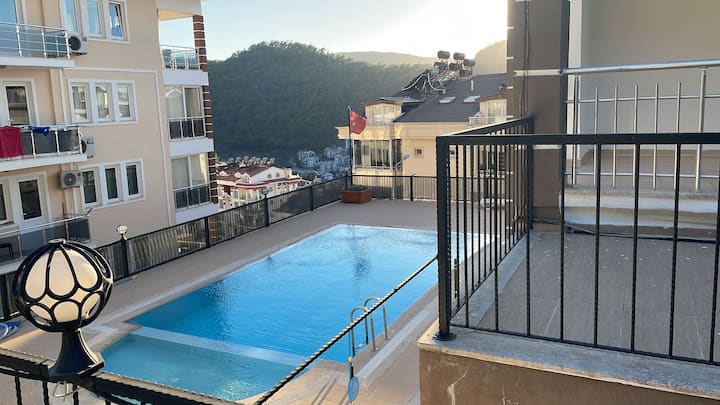 Fethiye Manzaralı & Havuzlu 2+1 - Fethiye