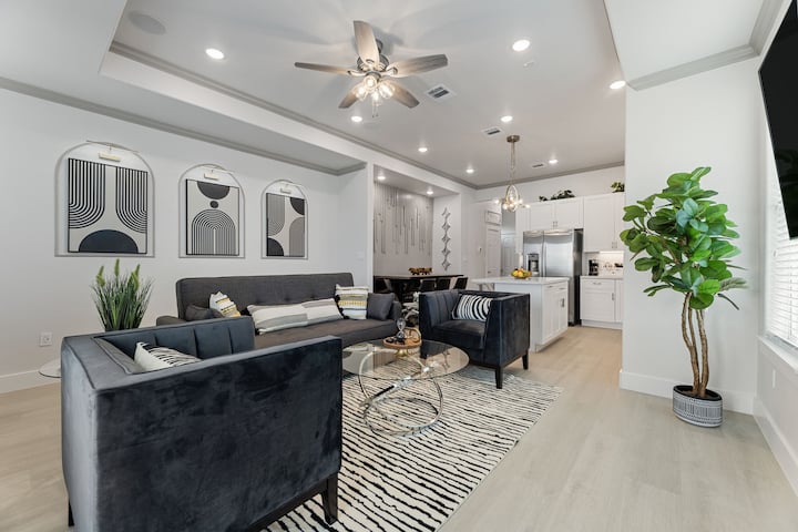 Ritzy Stay W/ Rooftop Terrace-medical Ctr/downtown - South Acres / Crestmont Park - Houston