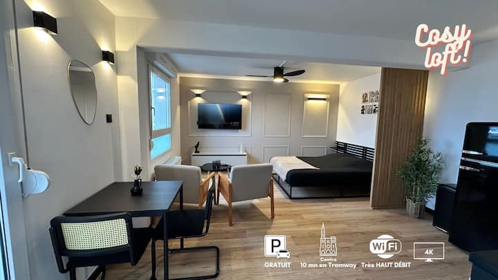 Charmant Studio Neuf, Hypercentre, Parking, Balcon - Strasbourg