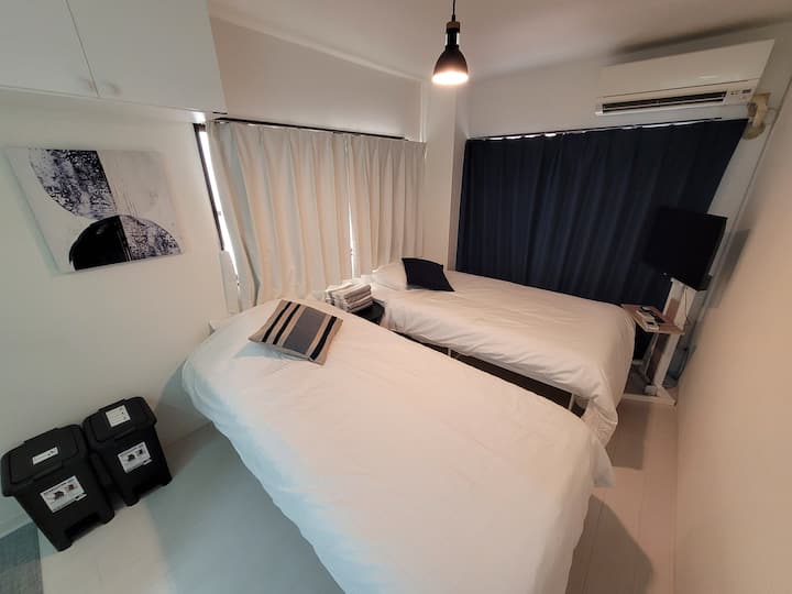 Hj303) Shinjuku・akebonobashi Twin Bed! Free Wifi ! - Shinjuku