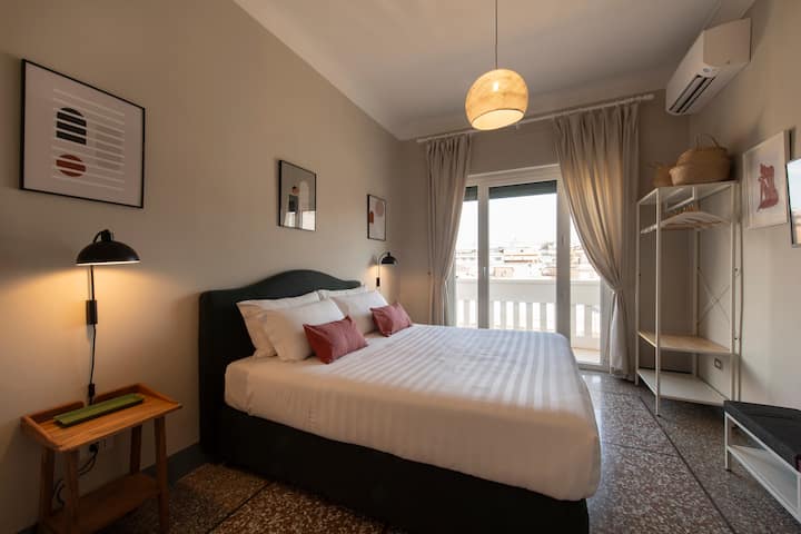 Elegant Bright Apt • Balcony • Metro San Giovanni - Rome
