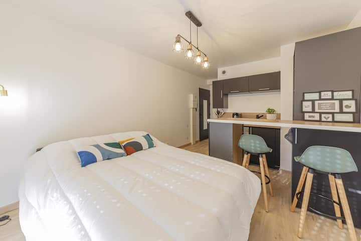 1 Mn à Pied De La Gare - Studio Cosy Tout éQuipé - Rennes