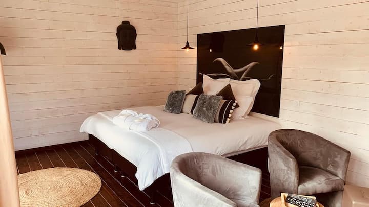 L'haute En Couleur Cabanes Et Spa/jacuzzi Privatif - Audenge