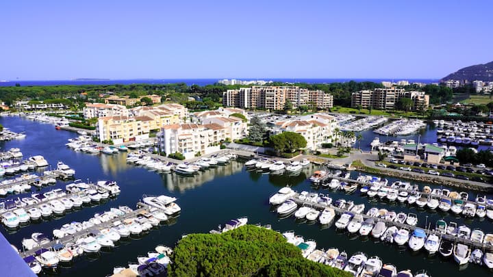 T3, Cannes Marina, Vue Mer, Piscine, By Palmazur - Mandelieu-la-Napoule