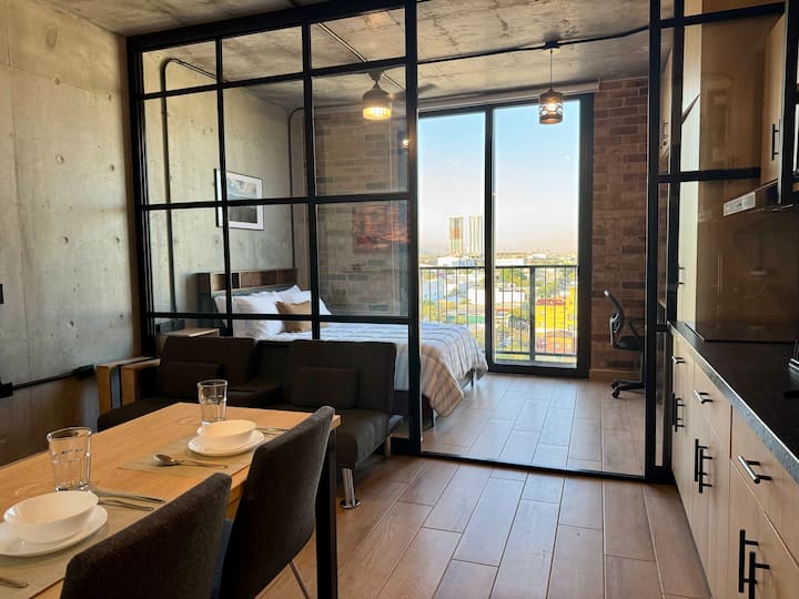 Centro/barrio Antiguo Loft With Pool, Gym & Cowork - Monterrey
