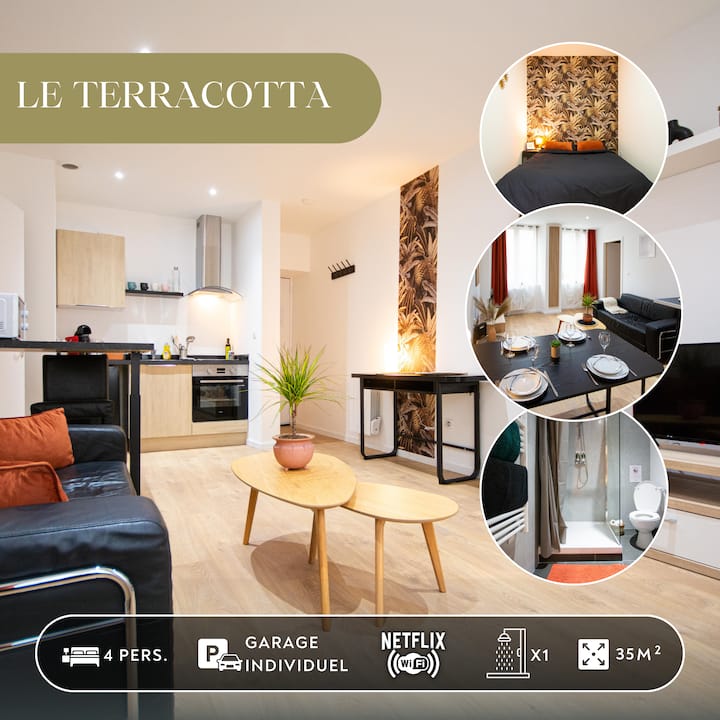Le Terracotta, Plein Centre, Garage, Wifi-netflix - Montbéliard