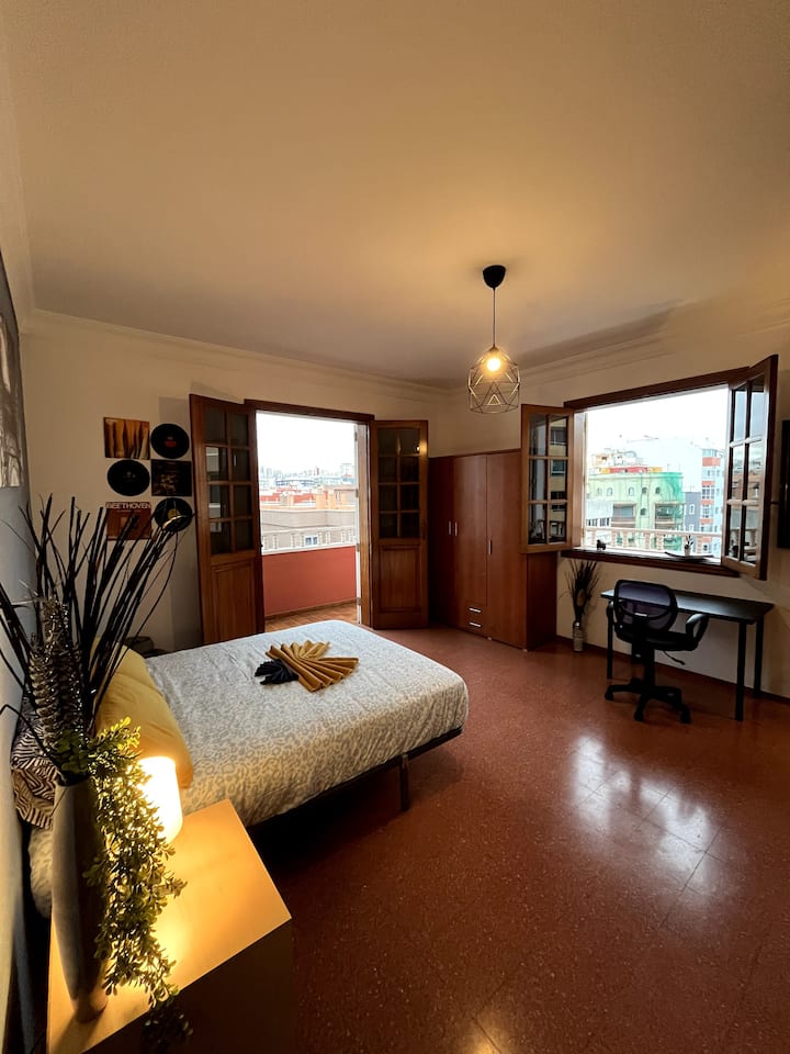 Private Room In Co-living El Secretario (Room 5) - Las Palmas de Gran Canaria