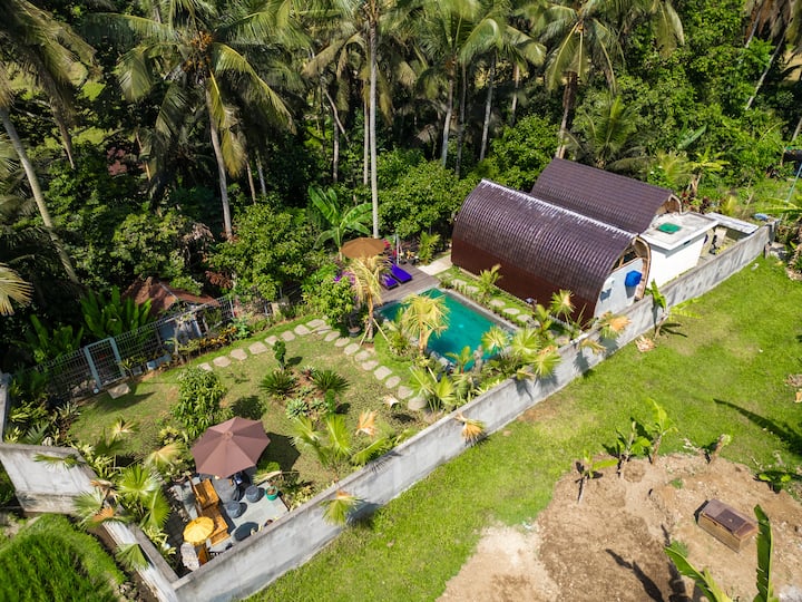 Lumbung Sari Wooden Villa With Greenery View - Ubud