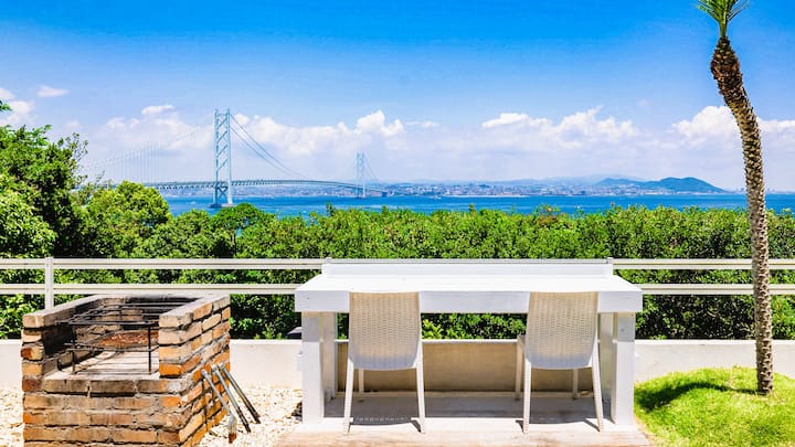 ワンちゃん可・オーシャンビューで淡路島の海と太陽を感じられる別荘 - Awaji