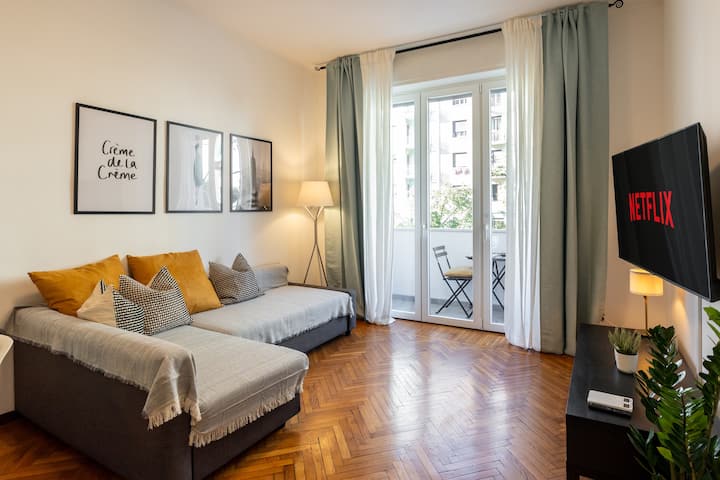 [Centrale/duomo 10min] • Spacious App. (Sleeps 4) - Milán